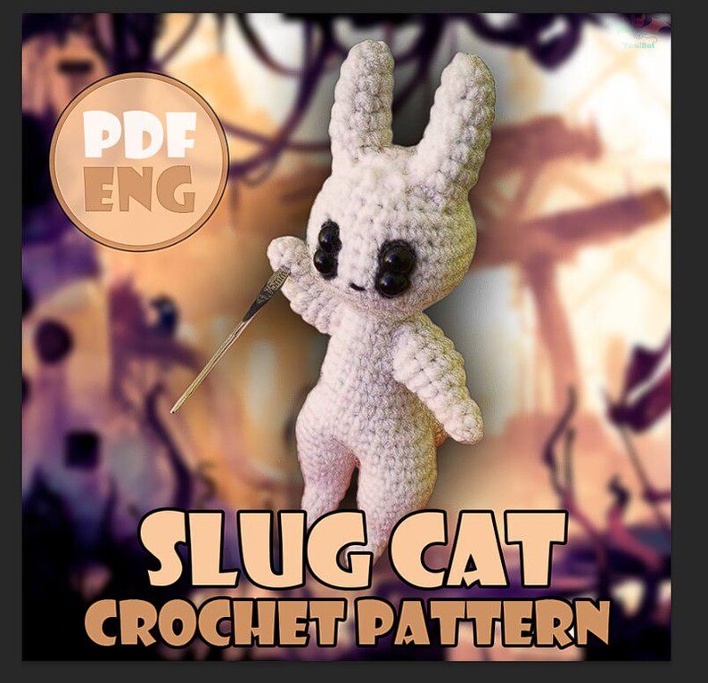 Crochet Slugcat From Rain World Amigurumi Pattern PDF - Etsy