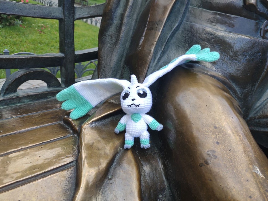 Crochet Terriermon Plushie - Etsy
