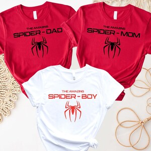 Spider Shirt, Superhero Shirt, Spider Family Shirt, Spider Dad Shirt ...