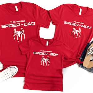 Spider Shirt, Superhero Shirt, Spider Family Shirt, Spider Dad Shirt ...