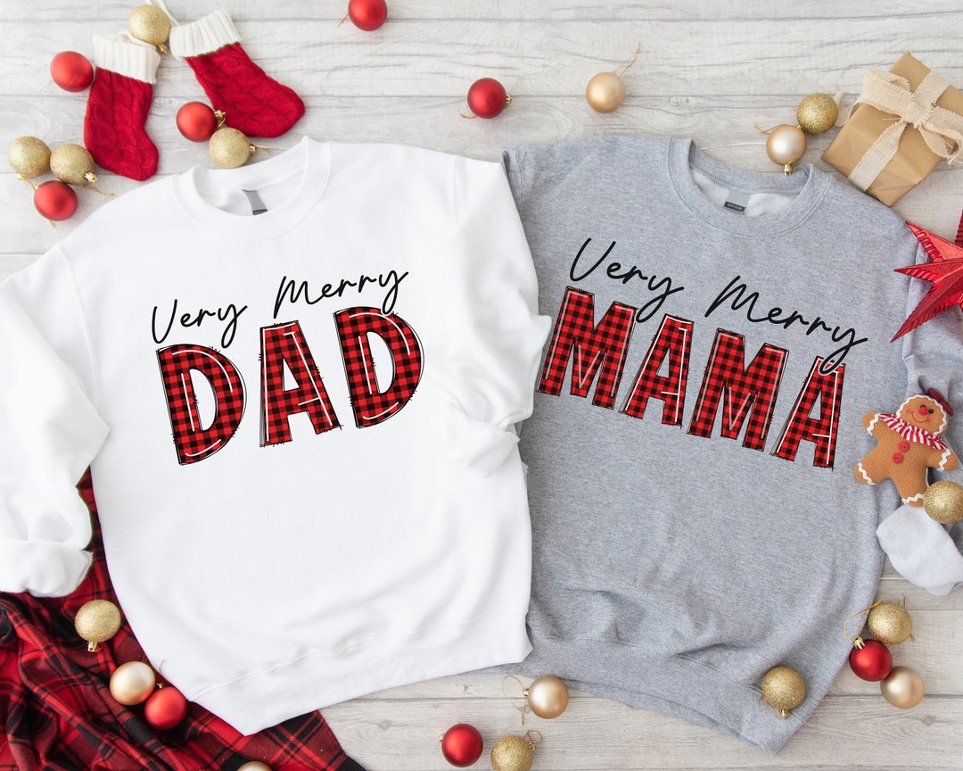 Very Merry Christmas Family Shirt, Very Merry Mama Shirts, Very Merry ...