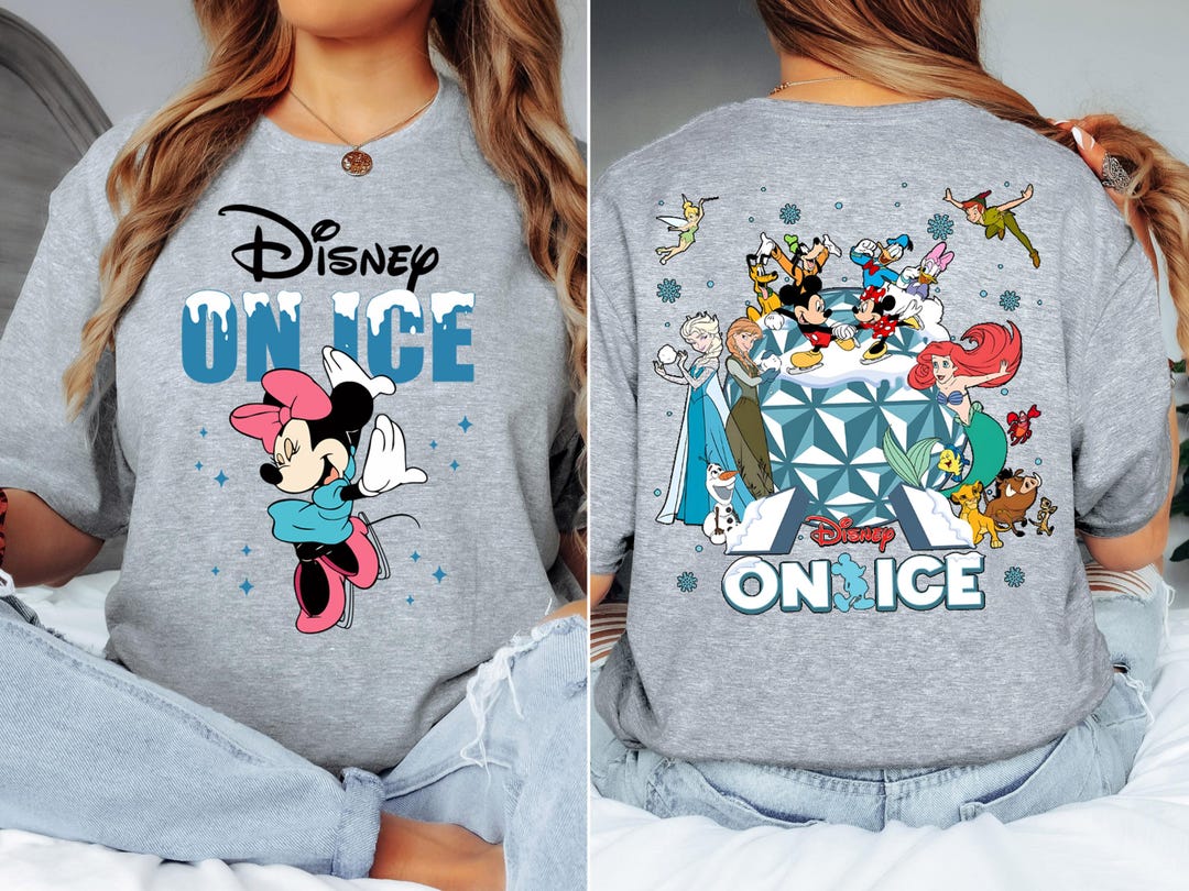 On Ice Shirt, Mickey and Minnie Couple Sweatshirt, Family Trip Shirts ...