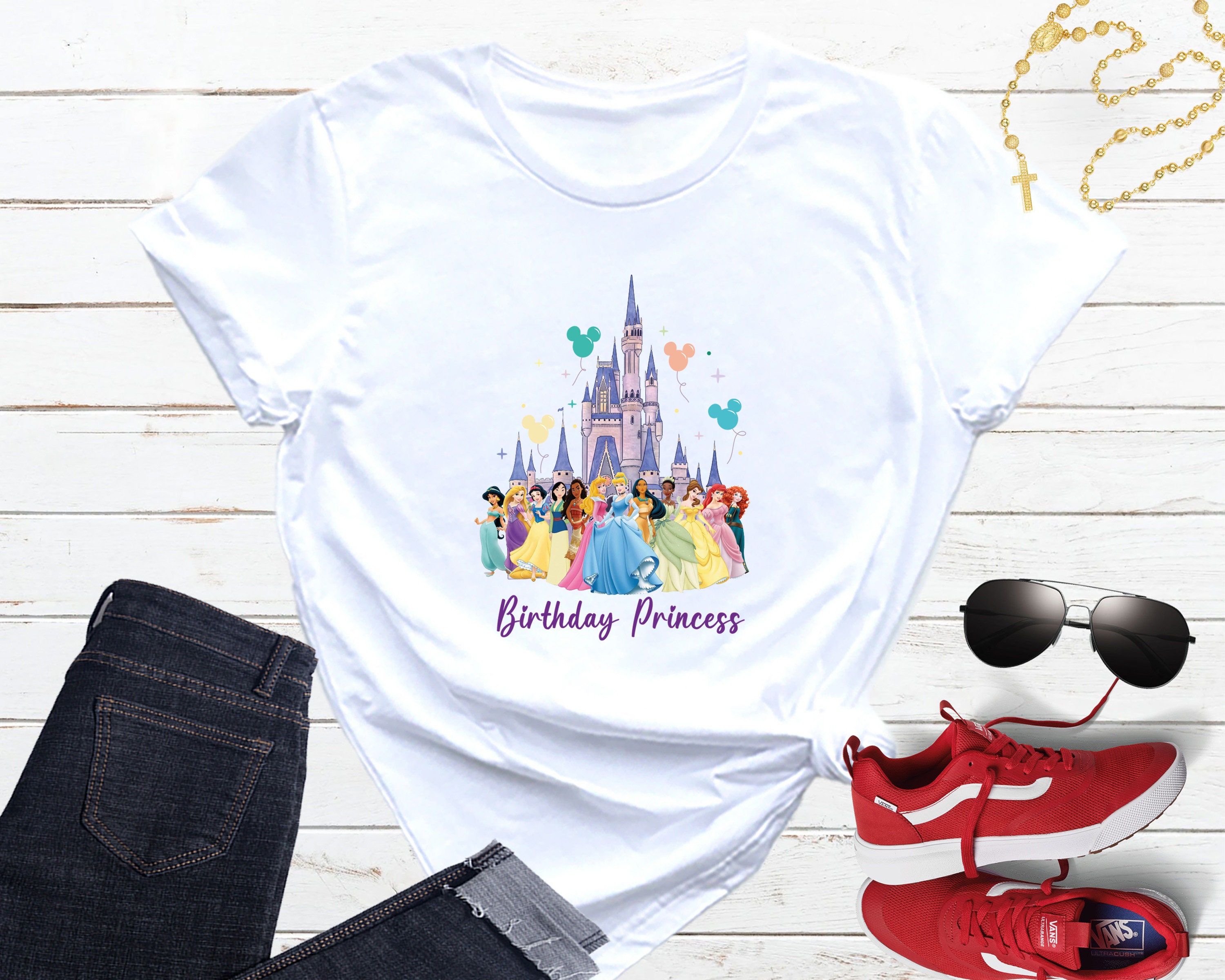 Disney Princess Shirt Custom Princess Shirt Disney Birthday - Etsy