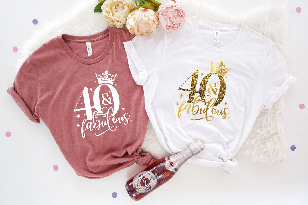 40'th Birthday Shirt Custom Birthday Shirt 40 and - Etsy