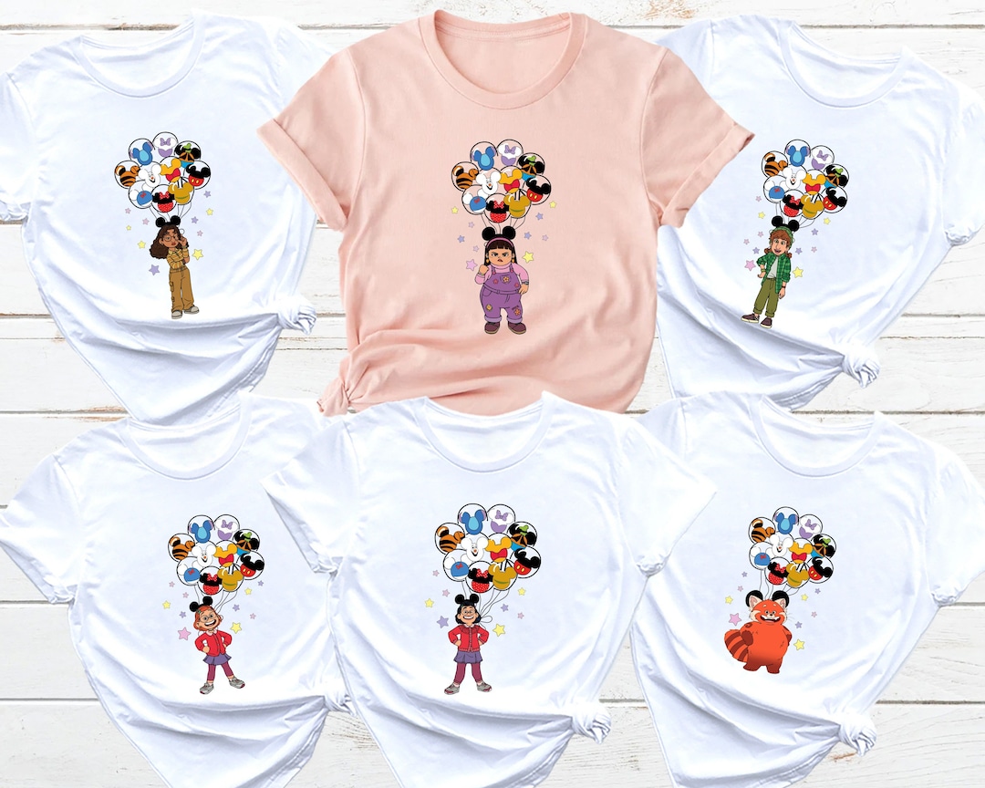 Disney Turning Red Characters, Turning Red Shirt, Pixar Turning Red ...