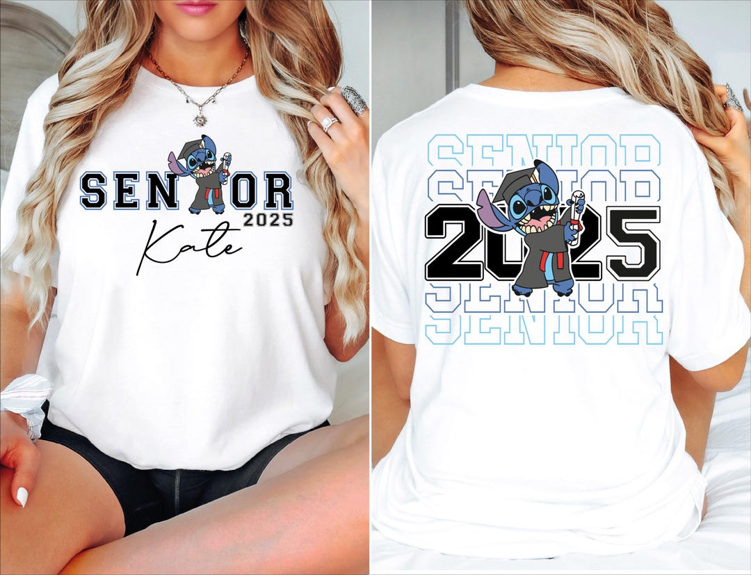 Stitch Senoir 2025 Sweatshirt, School Graduation Shirt, Disney Grad ...