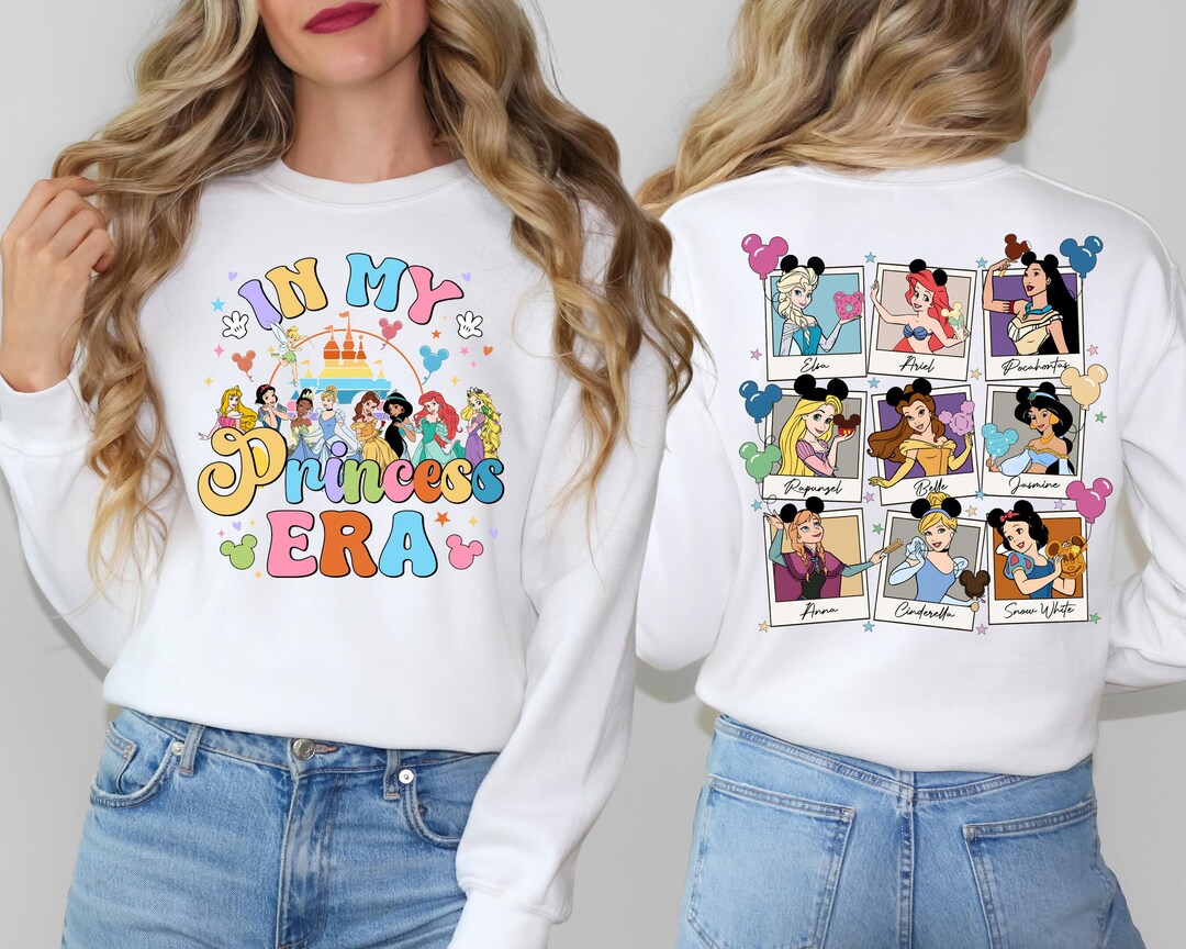In My Princess Era Sweatshirt, Disney Princess Shirt, WDW Girls Trip T ...