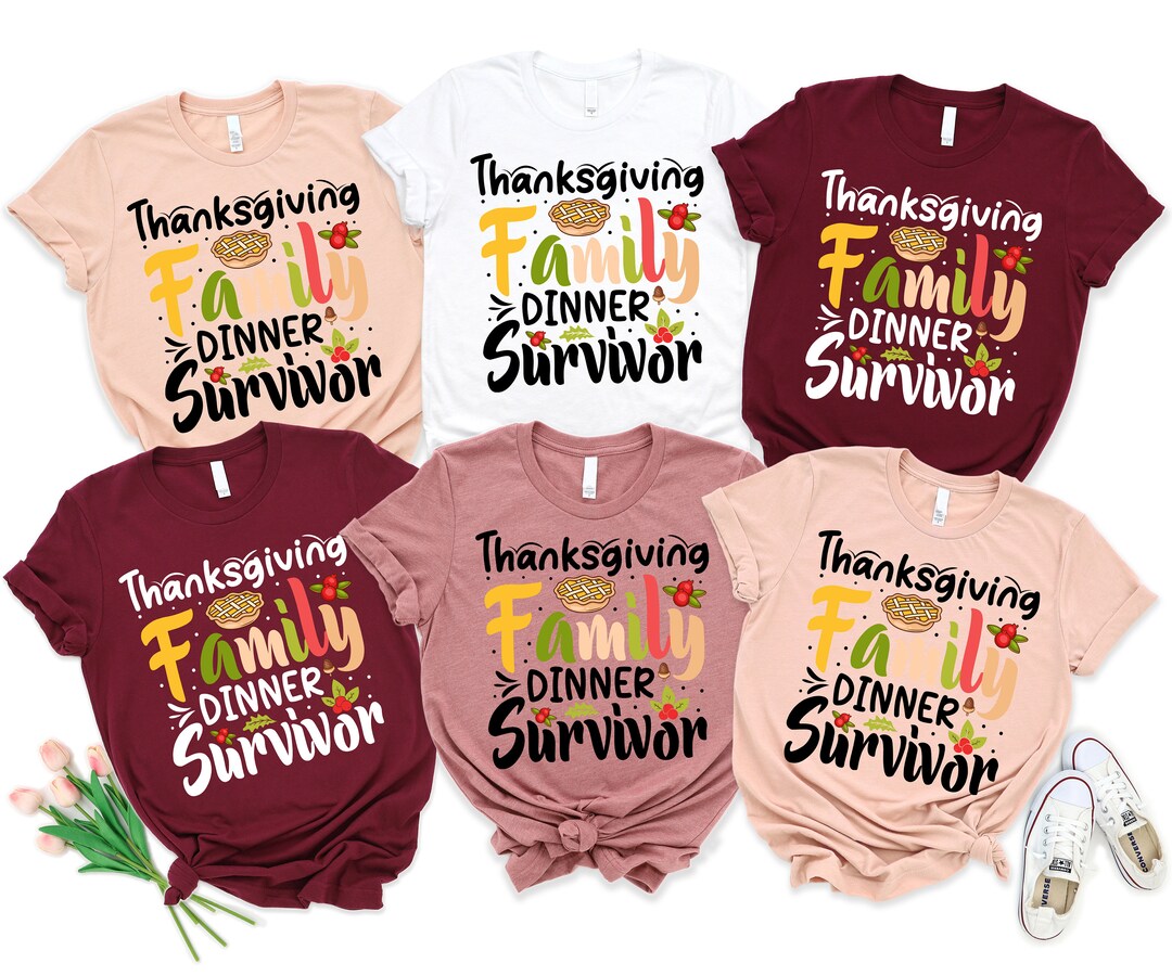 Family Thanksgiving Shirts, Funny Matching Fall Family Shirts, Turkey ...