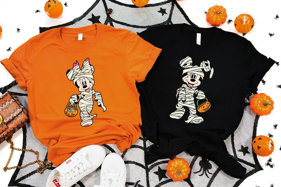 Mickey Mummy Shirt, Minnie Mummy T-shirt, Mickey and Minnie Halloween ...
