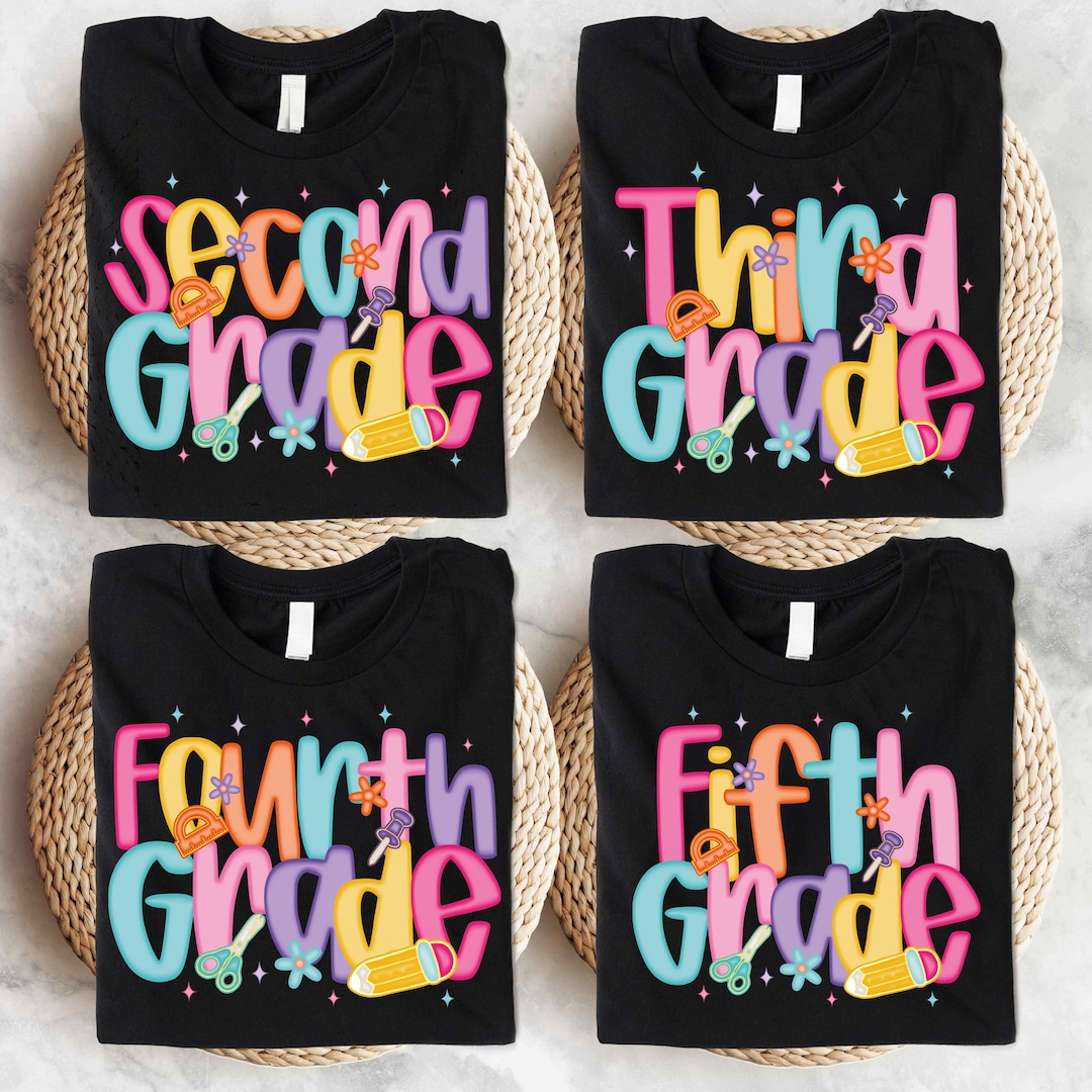 Fifth Grade Shirt, Grade Level T-shirts, School Graduation Sweatshirt ...