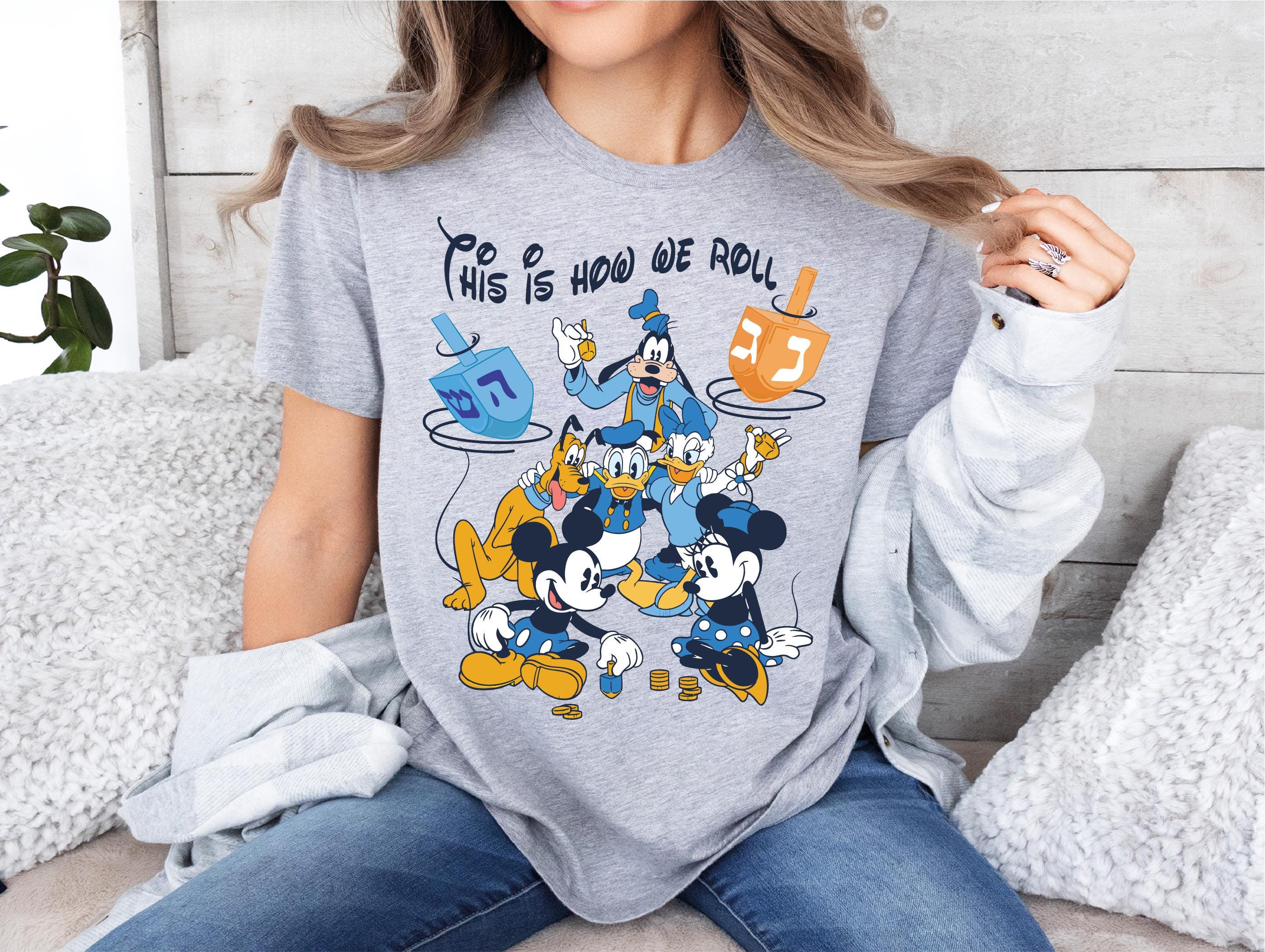 This is How We Roll Shirt, Happy Hanukkah T-shirt, Jewish Mickey and ...