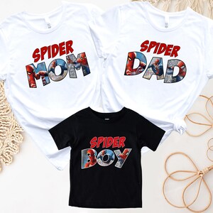 Custom Family Spider Shirts, Spider Boy Shirt, Spider Mom, Spider Dad ...