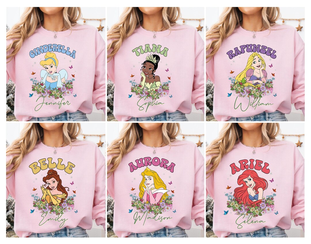 Disney Princess Sweatshirt, WDW Girls Vacation Tee, Magic Kingdom ...