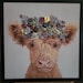 Framed Baby Cow Jewelry Art: Vintage Costume Jewelry Farmhouse Wall ...