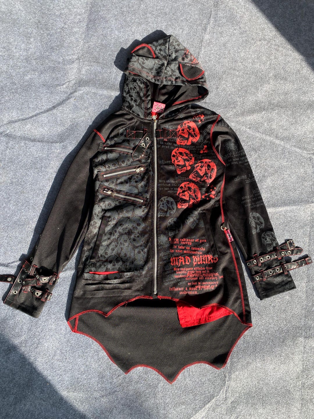 Vintage Mad Punk Girl Gothic Jacket - Etsy