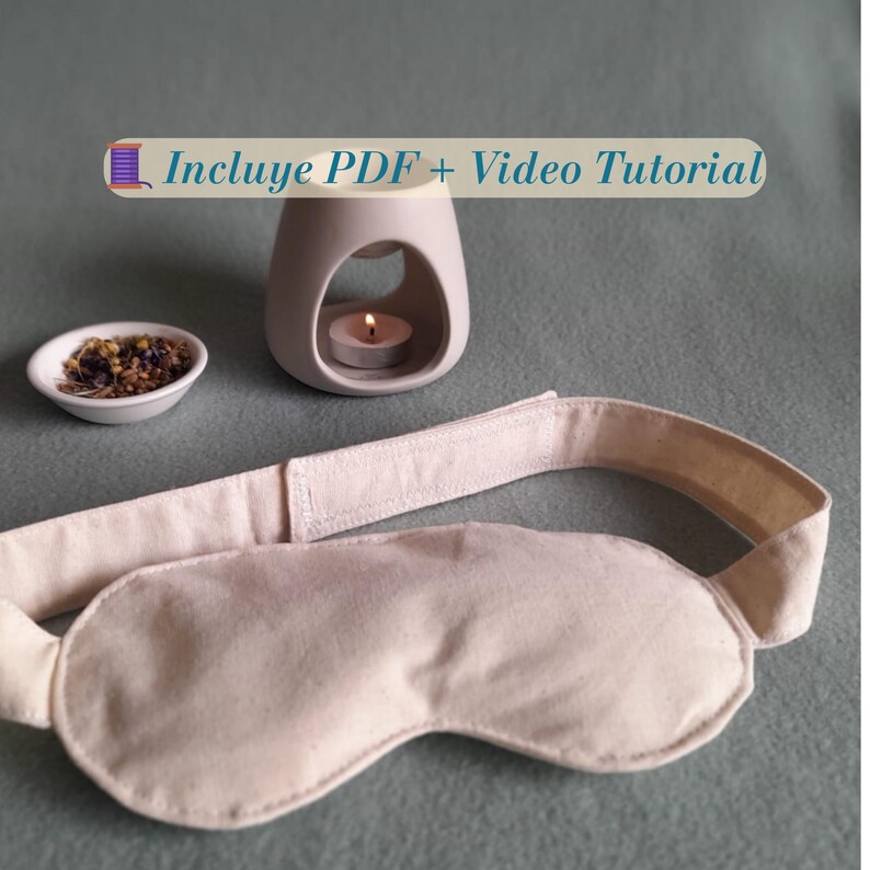 DIY Seed Eye Mask With Adjustable Straps PDF Digital Pattern + Video ...