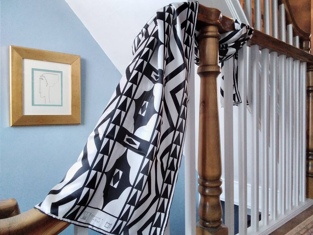 Wiener Werkstätte Silk Scarf Revival Piece Made in Austria Based on ...