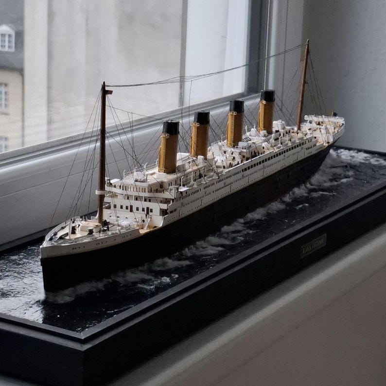 Handmade Titanic Model - Etsy