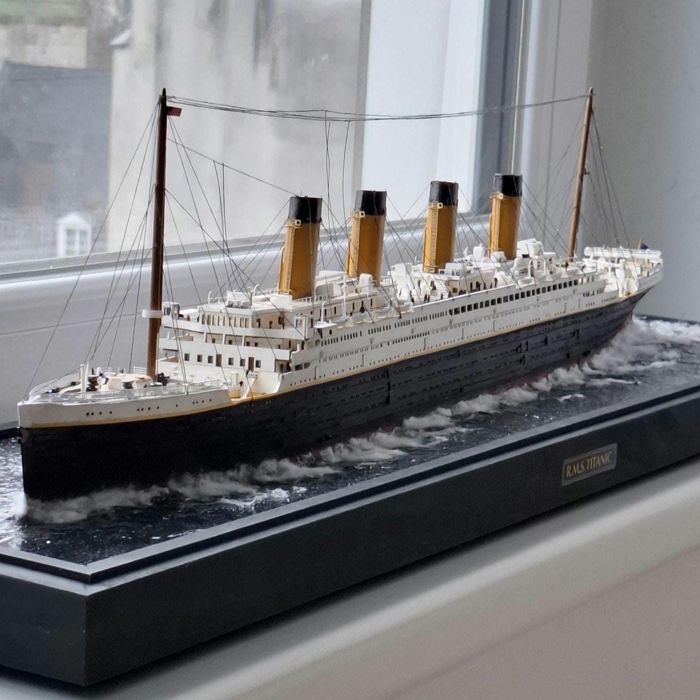 Titanic Lego Titanic Resin Display Model - Detailed 210mm Long Replica ...