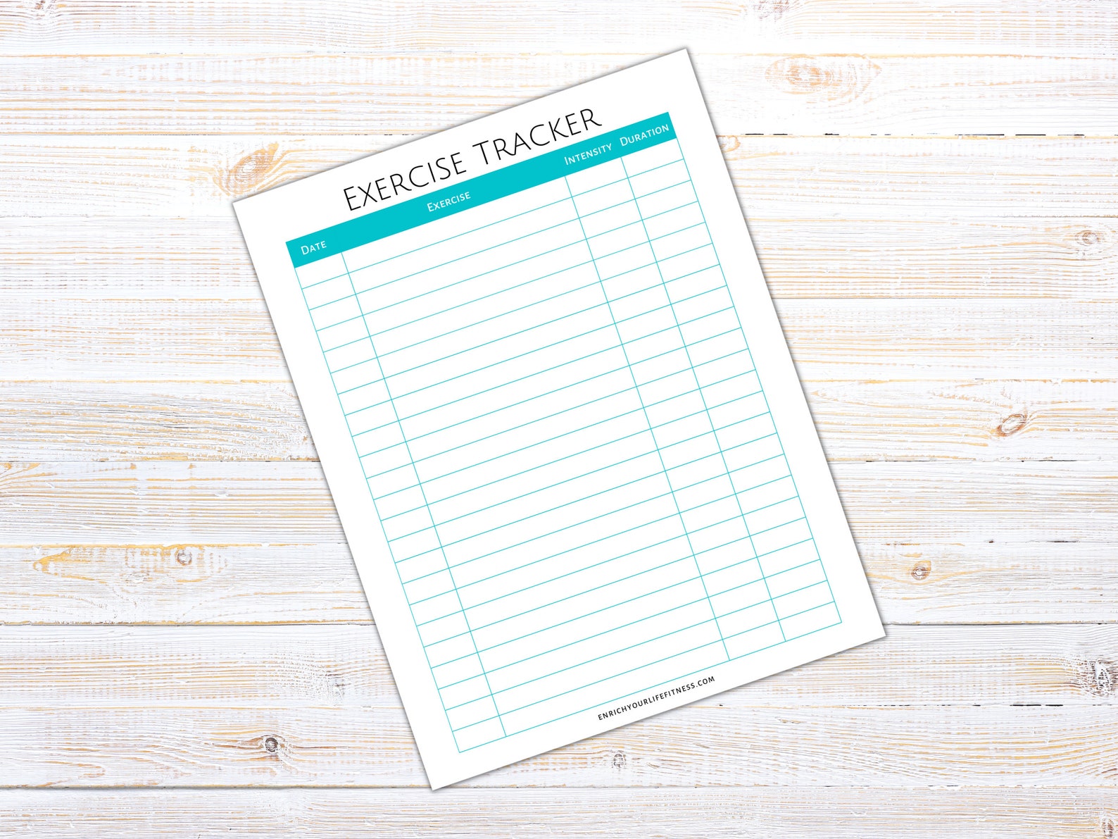 Exercise Tracker Printable PDF, Fitness Log, Workout Log, Health Log ...