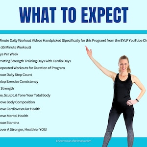 6 Week Fitness Transformation | Workout Plan W/daily Workout Videos ...