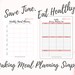 Fitness Planner Printable PDF, Meal Planner, Weight Loss/calorie ...