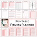 Fitness Planner Printable PDF, Meal Planner, Weight Loss/calorie ...