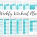 Weekly Workout Plan Printable With Exercises and Tracker/log for Home ...