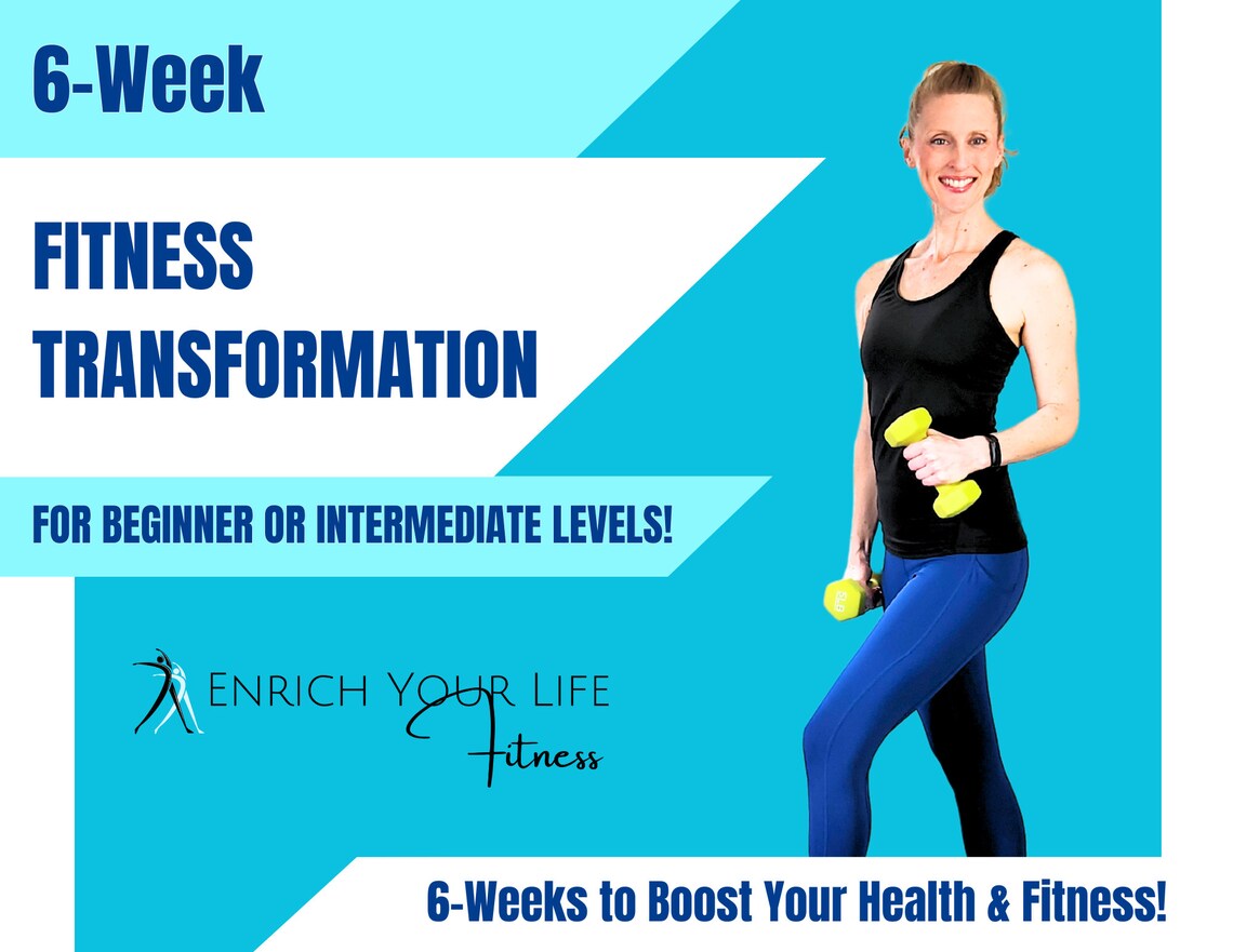 6 Week Fitness Transformation Workout Plan W/daily Workout Videos ...