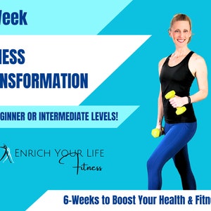 6 Week Fitness Transformation Workout Plan W/daily Workout Videos ...
