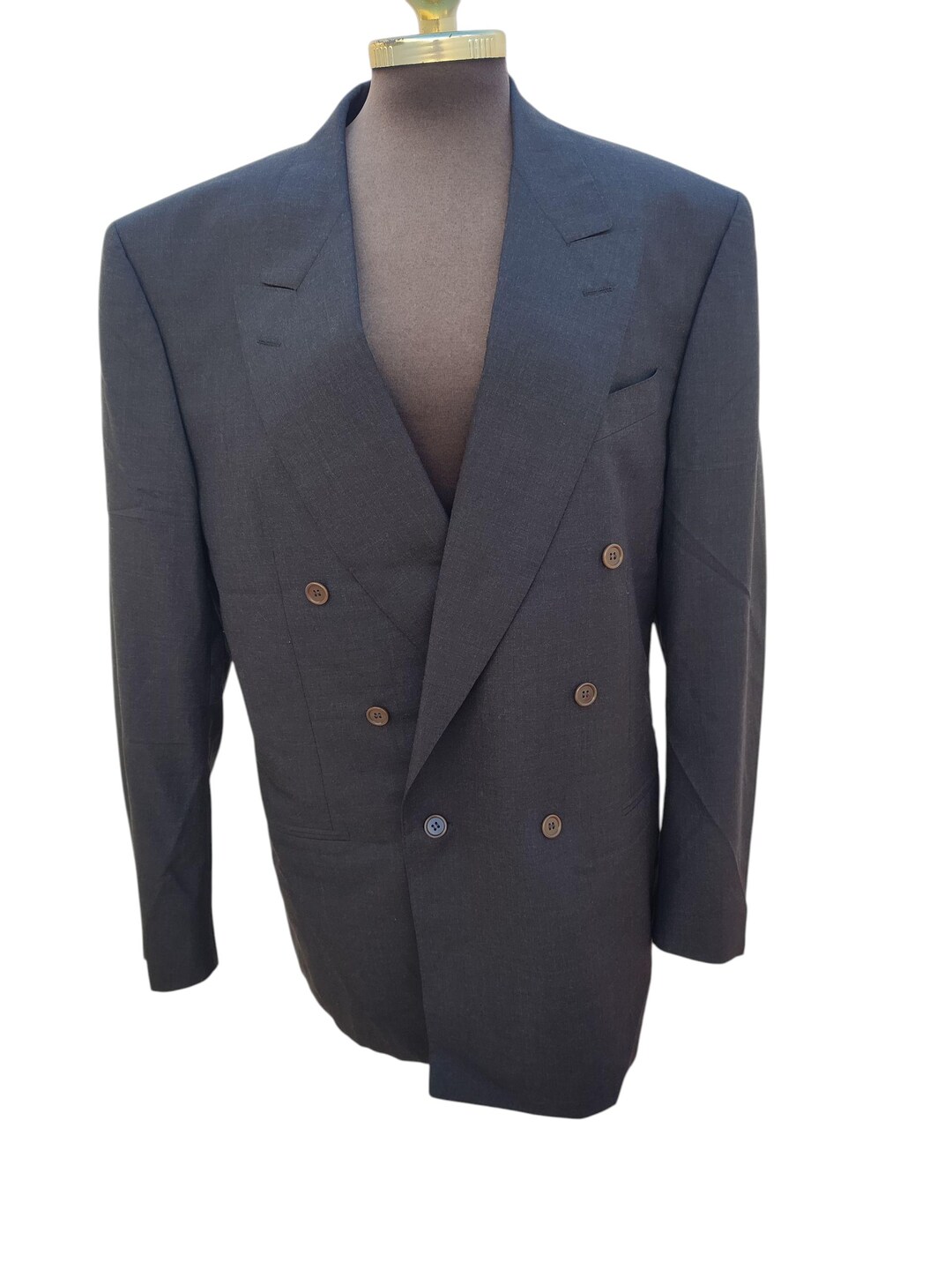 Vintage Lanvin Dark Grey Suit Jacket Size Large Free Shipping - Etsy