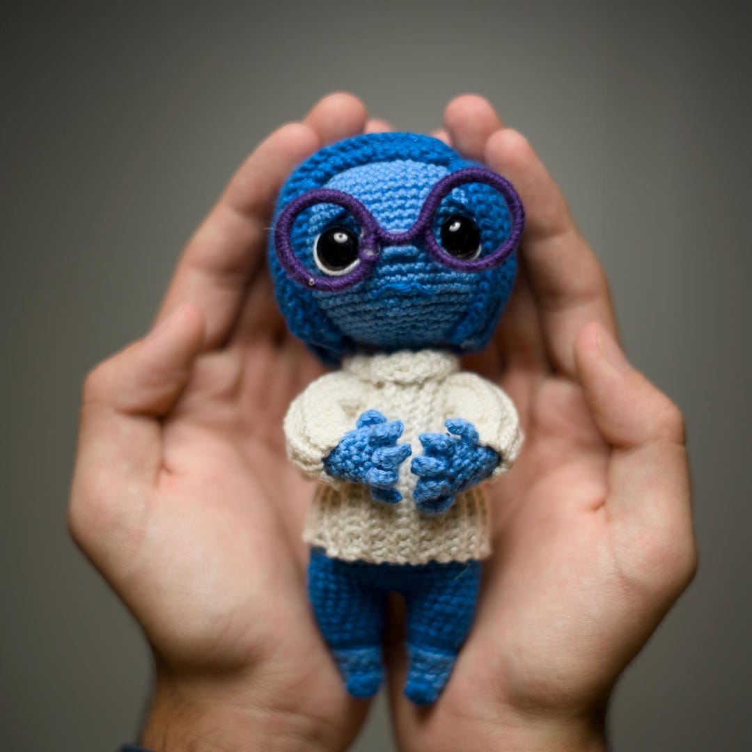 Amigurumi Inside Out Sadness Pdf Crochet Pattern - Etsy