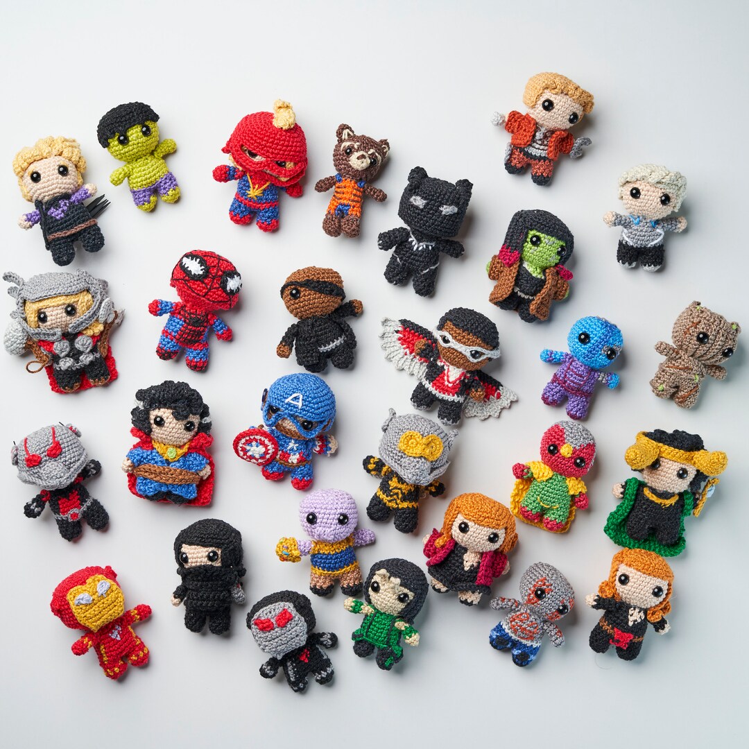 Avengers I, II and III Amigurumi Pattern Marvel - Etsy