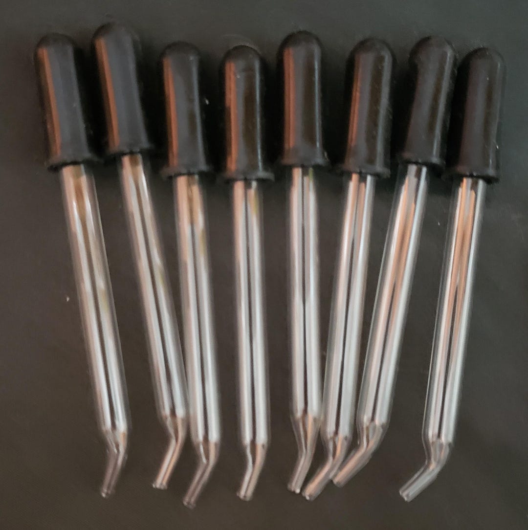 Dropper Bent Tip 4" Pipette Medicine Hair Oil Dropper Eye Craft ...