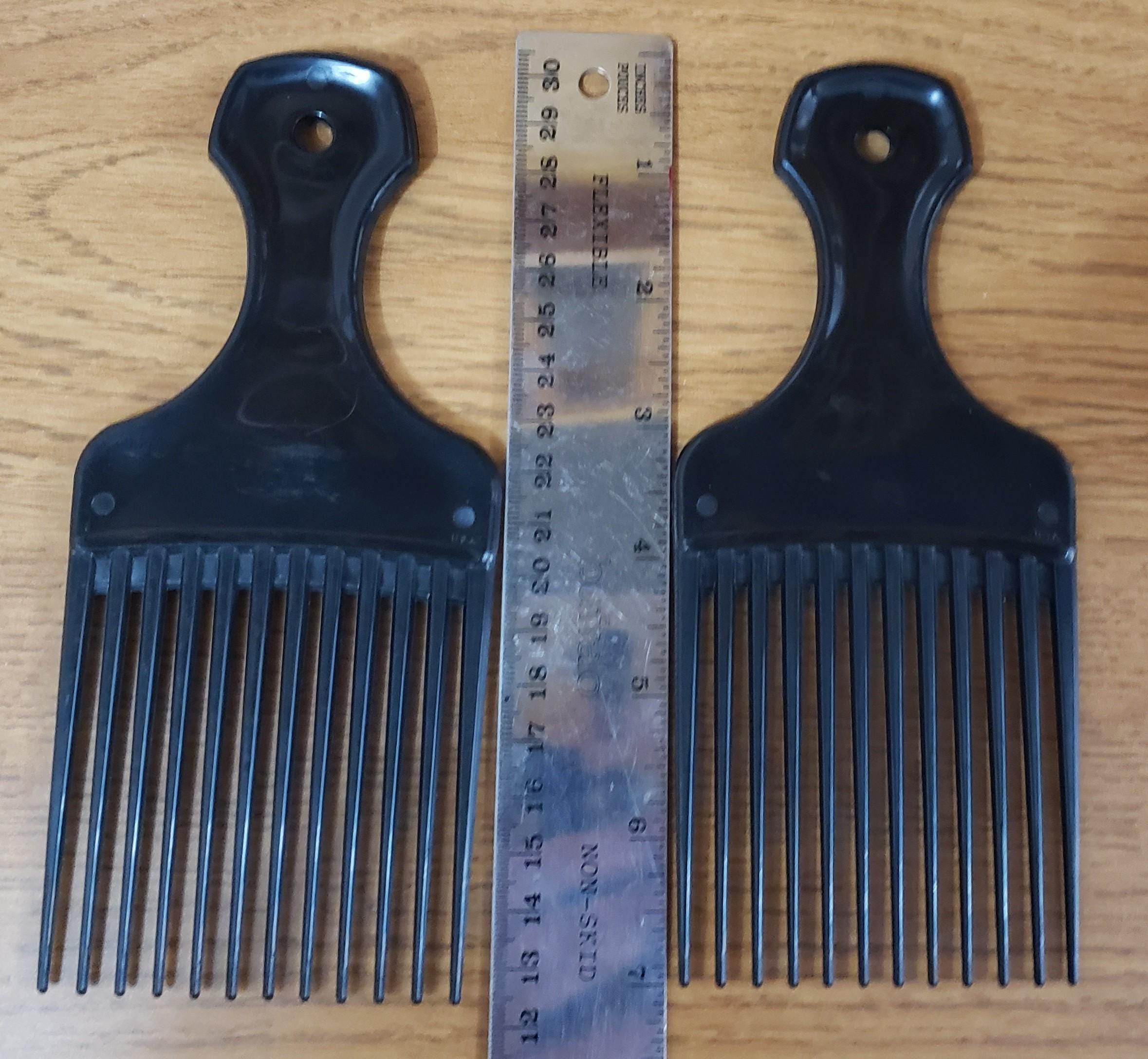 Hair Pick Comb Lift Styling Afro Assorted Colors Black Gray Brown 7