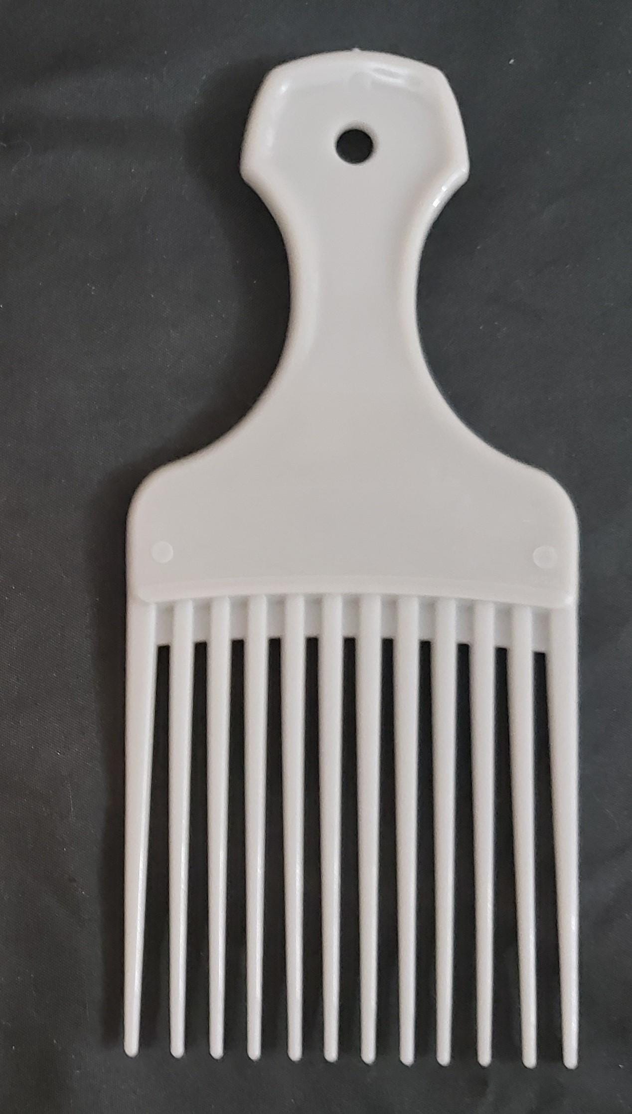 Hair Pick Comb Lift Styling Afro Assorted Colors Black Gray Brown 7