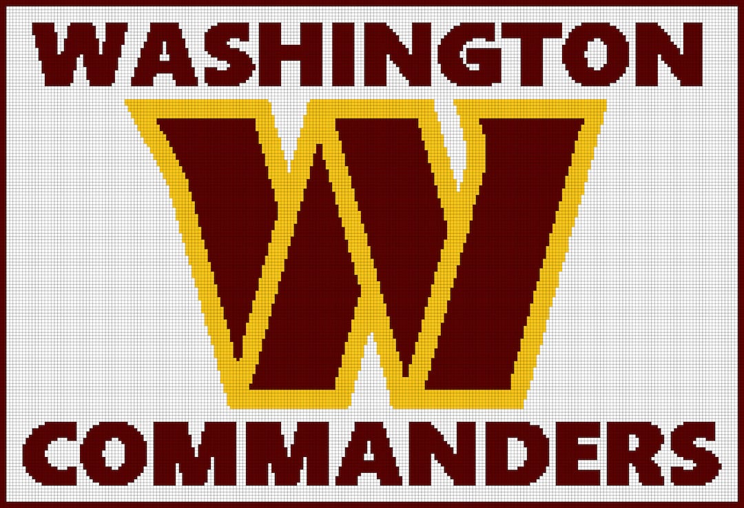 Washington Commanders Graphgan Pattern - Etsy