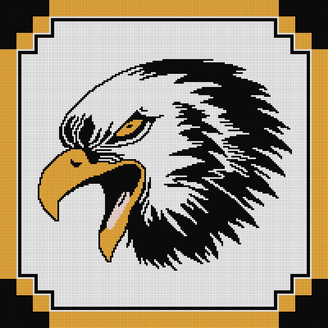 Eagle Face Graphgan Pattern - Etsy