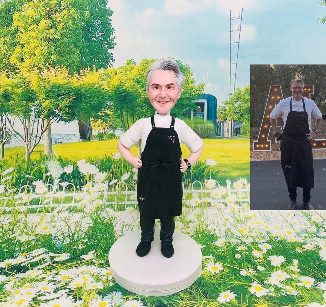 Personalized Male Chef Bobblehead Statue Sculpture, Custom Chef Female ...
