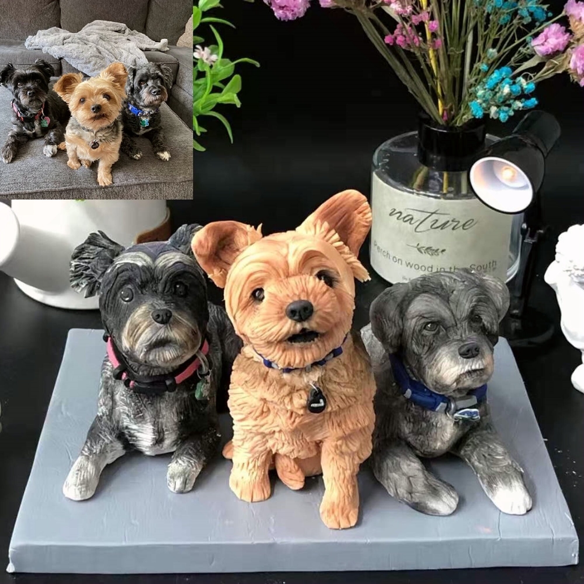 Custom Pet Statue Sculpture Cat Figurines Wedding Cake - Etsy
