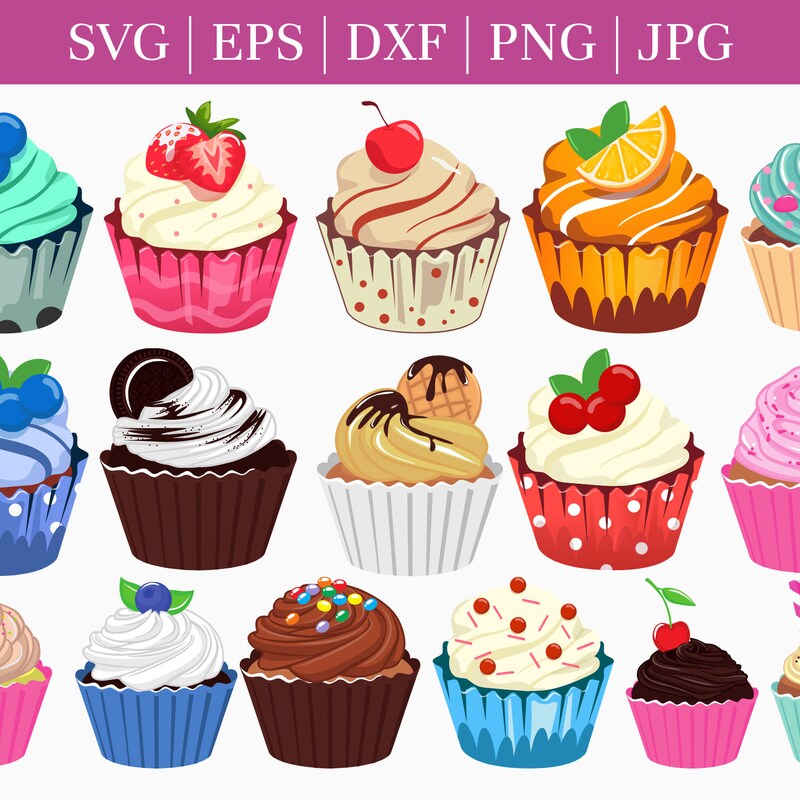 Cupcake Svg - Etsy