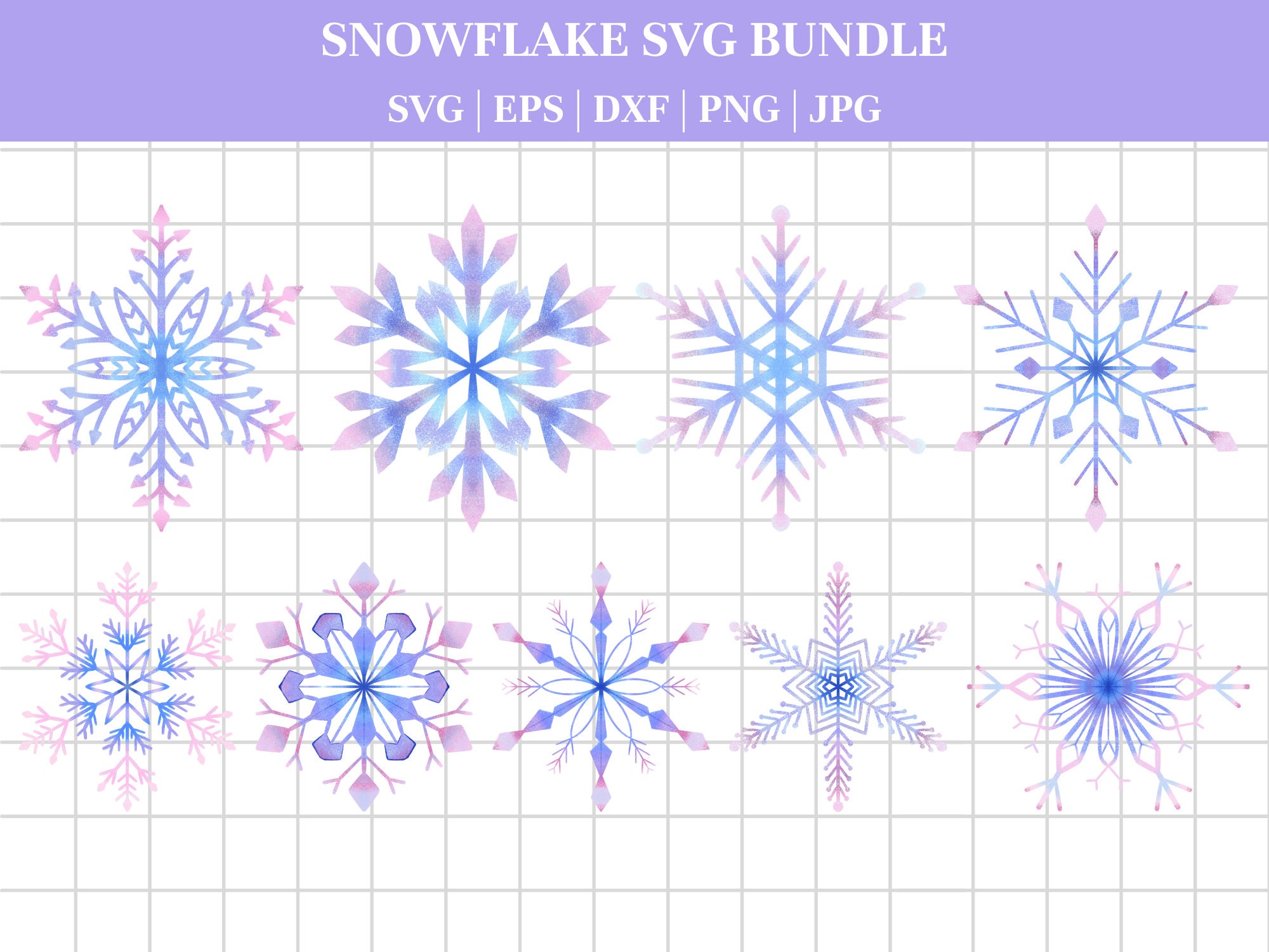 Snowflake Svg, Snowflake Svg Bundle, Snowflake Clipart, Snowflake Cut ...