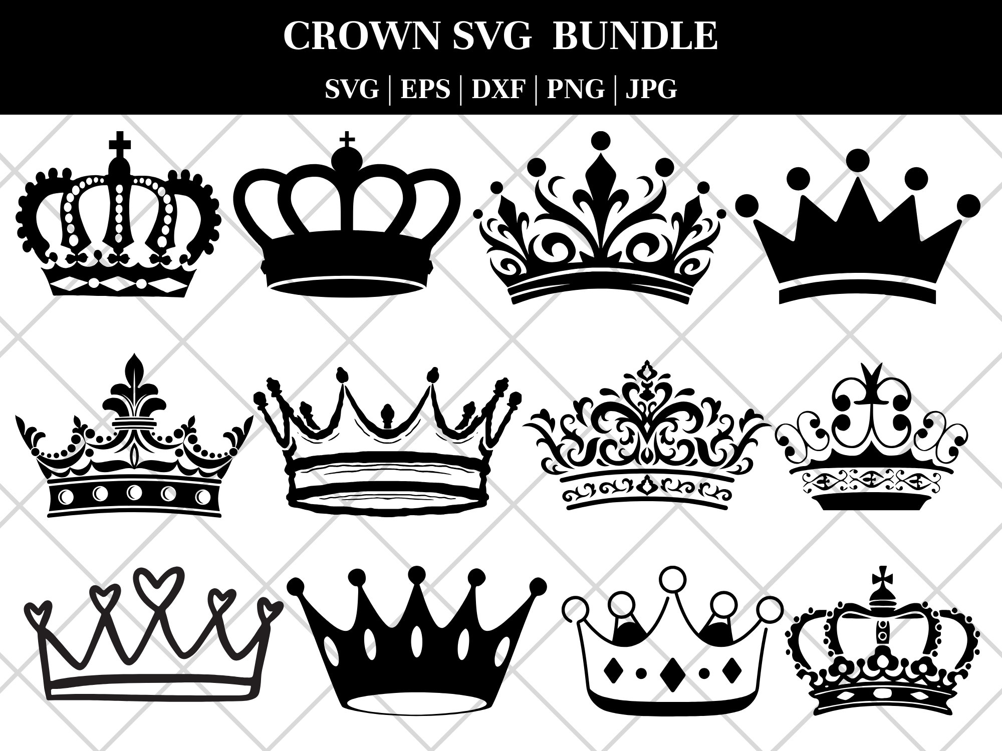 Royal Crown Svg File King Crown Svg Queen Crown Svg Princess Tiara