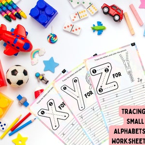 26 Alphabet Lowercase Worksheets, Preschool, Kindergarten, Learning ...