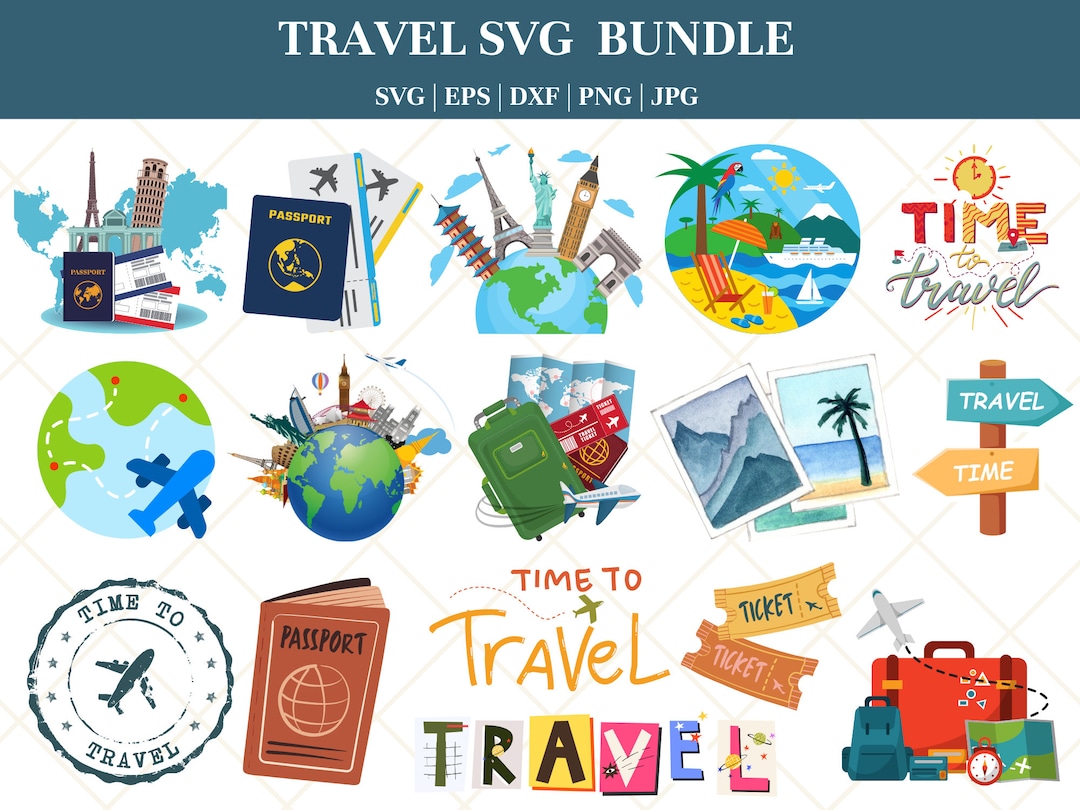 Travel Svg Bundle, Funny Travel Svg, Traveling Svg, Travel Clipart, Svg ...