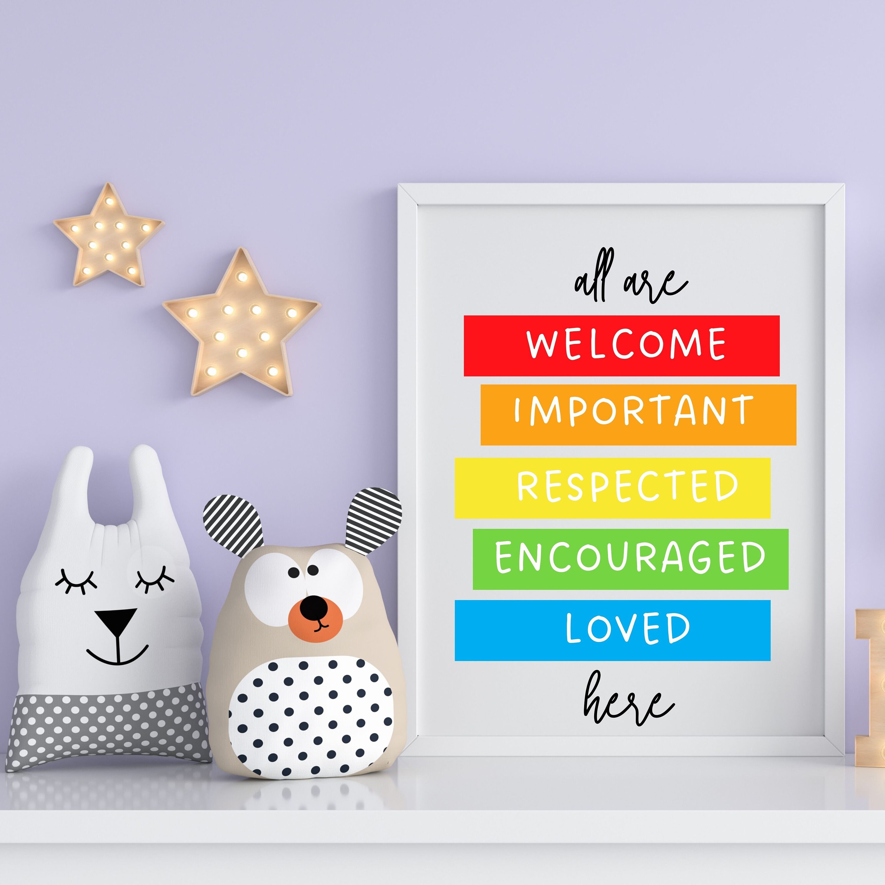 All Are Welcome Here, Equality Poster, Kindness Matters, All Are ...