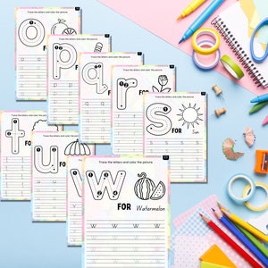 26 Alphabet Lowercase Worksheets, Preschool, Kindergarten, Learning ...