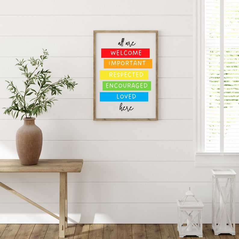 All Are Welcome Here, Equality Poster, Kindness Matters, All Are ...