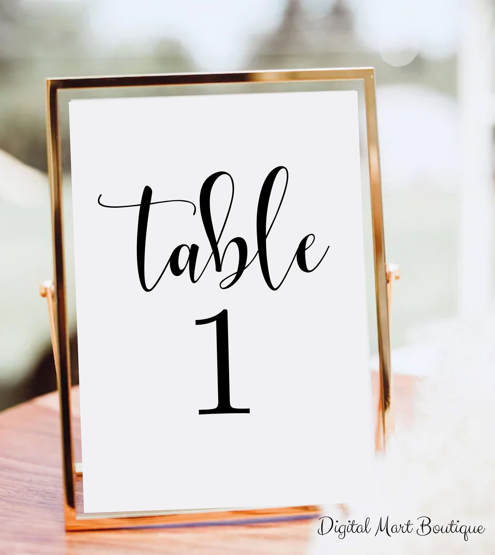 Table Number Template, Table Numbers, Printable Table Numbers, Table ...