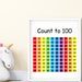 Count to 100 Printable, Classroom Poster, Preschool Poster, Nursery ...